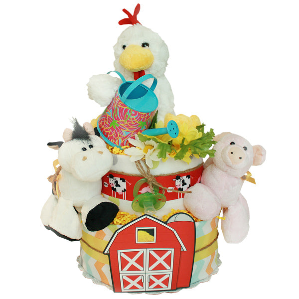 Red Barn Farm Diaper Cake – Diaper Cakes Mall