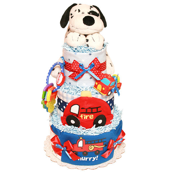 Hurry! Fireman Diaper Cake – Diaper Cakes Mall