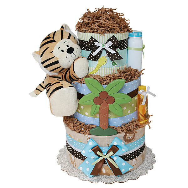 Jungle Tiger Diaper Cake – Diaper Cakes Mall