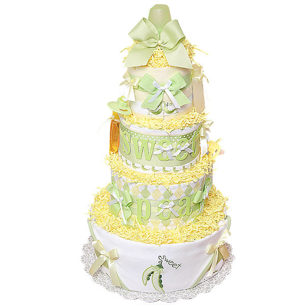 Sweet Pea Diaper Cake – Diaper Cakes Mall